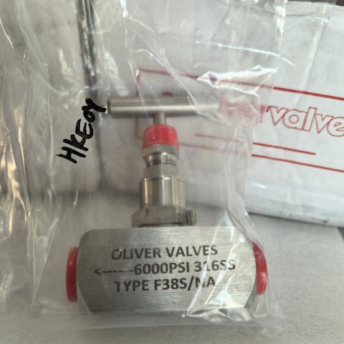 Jual Needle Valve 3/8" FNPT 6000PSI SS316 OLIVER F38S/NA NACE MR-01-75 ...