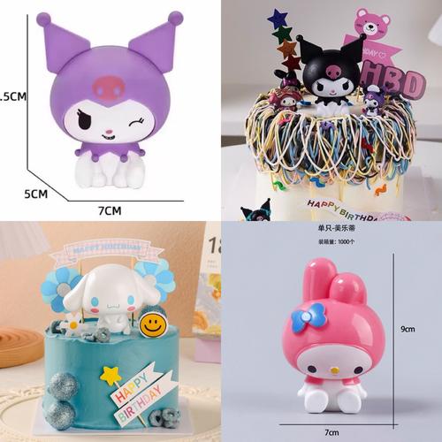 Jual Topper kuromi hiasan kue toper cinnamaroll melody - Kuromi hitam ...
