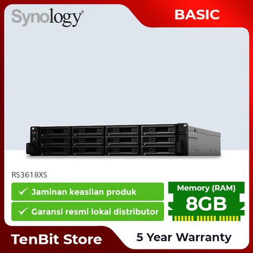 Jual SYNOLOGY RS3618xs RackStation 12 Bay NAS Storage Server Backup ...