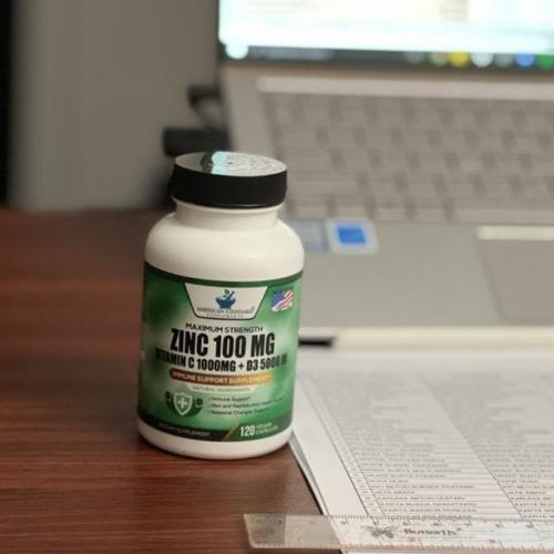 Jual American Standart Suplemen Zinc 100Mg D3 5000 UI Vitamin C 1000 origi - Jakarta Selatan ...