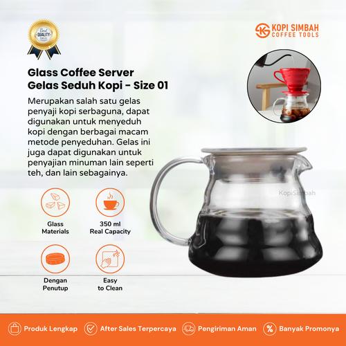 Promo Glass Coffee Server - Server Kopi Kaca 300ml Pour Over Alat Seduh ...
