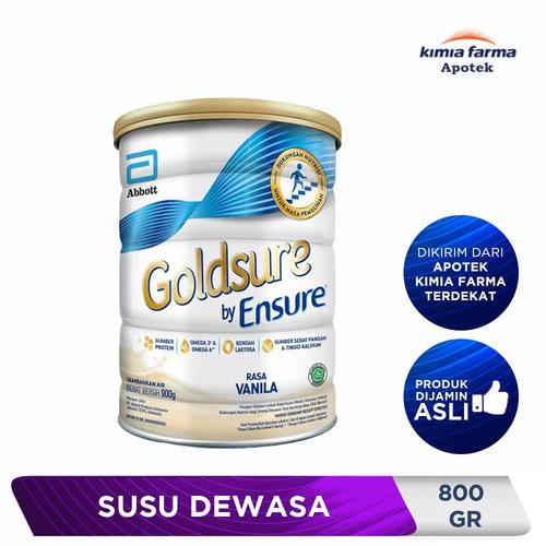 Jual GOLDSURE BY ENSURE VANILA 900 GRAM / SUSU DEWASA / KIMIA FARMA ...
