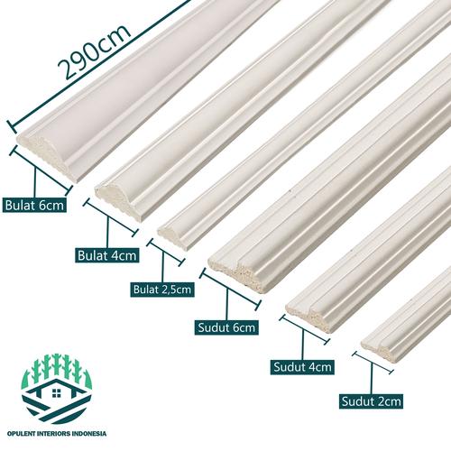 Promo [2.9METER] List Wall Moulding PVC / List Border Molding 3D ...