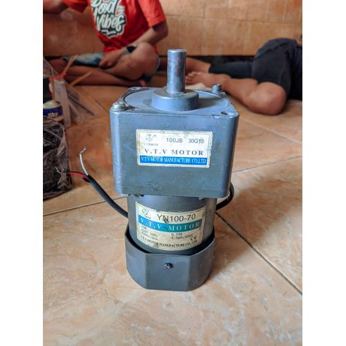 Jual AC Motor Gearbox 70W 220V Ratio 1:30 SpeedOutput 45-50Rpm VTV ...