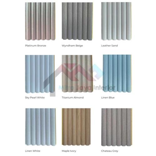 Jual WPC wall panel Roshan 150 semi circle / batang - Platinum Bronze ...