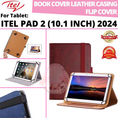 Jual Itel Pad 2 10.1 Inch 2024 Leather Flip Book Cover Case - Hitam ...