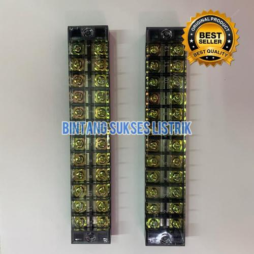 Jual ORIGINAL Terminal Blok TB 12 Pole 15A 25A Terminal block 12P 15 25 Amper - 12 POLE 15A ...