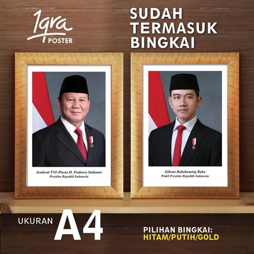 Jual Foto Presiden dan Wakil Presiden Republik Indonesia Resmi Terbaru ...