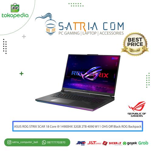 Jual ASUS ROG STRIX SCAR 18 G834JYR-I949M6G-O Core i9 14900HX 32GB 2TB ...