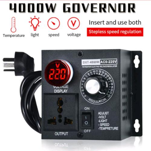 Jual AC 220V 4000W Variable Voltage Regulator Speed Motor Fan ...