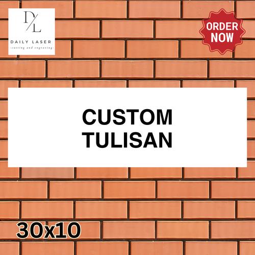 Jual SIGNAGE CUSTOM 30 x 10 CM SIGNBOARD AKRILIK PUTIH CUSTOM TULISAN ...