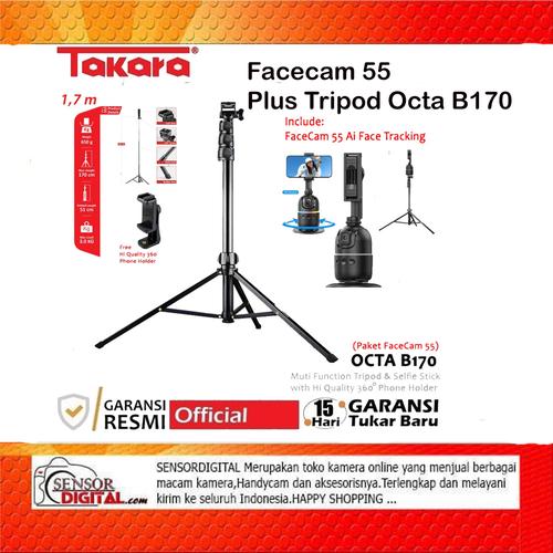 Jual Takara FACECAM 55 Smart Ai Auto Face Tracking Gimbal Stabilizer ...