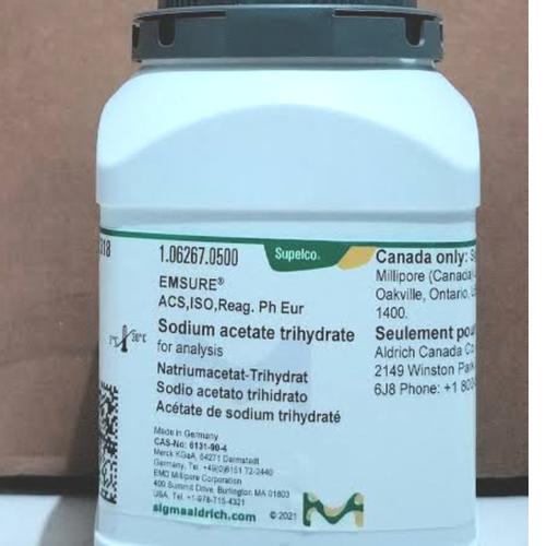 Jual Merck Sodium Acetate Trihydrate 1.06267.0500 / Merck 106267 ...