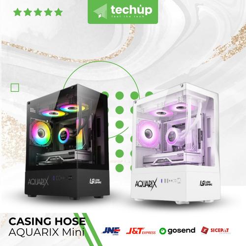 Jual HOSE LEXA AQUARIX - Tempered Glass Mini Tower m-ATX Gaming Case ...