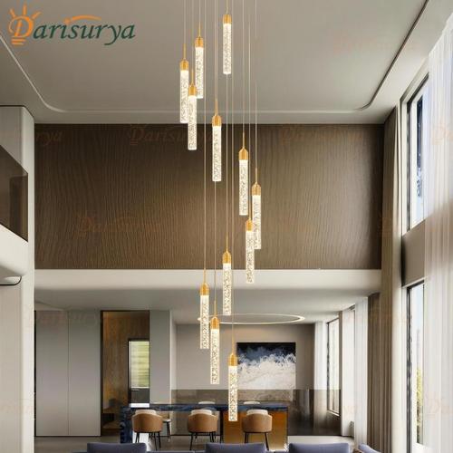 Jual 1 tahun Jaminan Lampu Gantung Tangga Minimalis Modern Mewah 3 ...