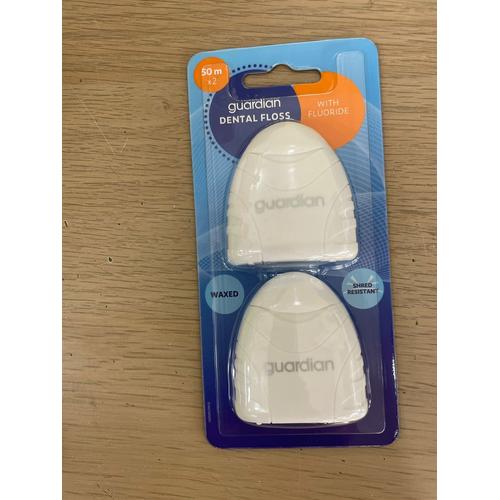 Jual GUARDIAN BENANG DENTAL FLOSS 50M WAXED 2 PCS FLOURIDE - Jakarta ...