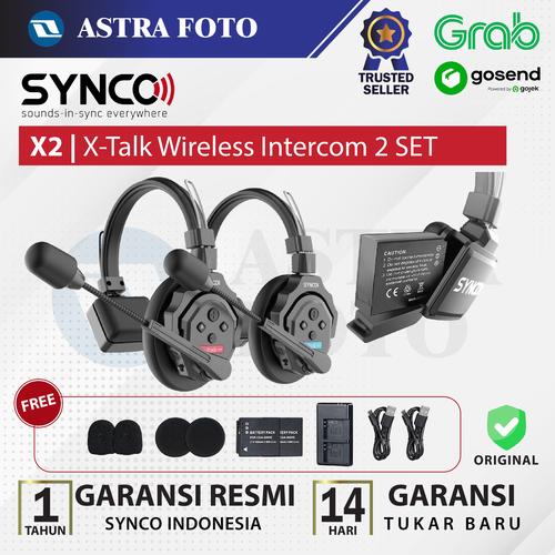 Promo Synco X-Talk X2 Wireless Intercom System with 2 Single-Ear ...