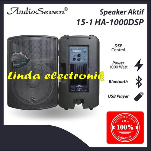 Jual speaker aktif audio seven 15-1 ha1000dsp blutooth usb 1000 watt ...