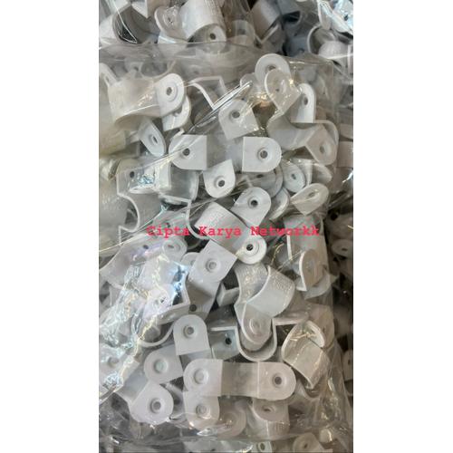 Jual Klem Kabel 10mm Putih 50pcs / Klem 10 / Klem 10mm 1Pack - Jakarta ...