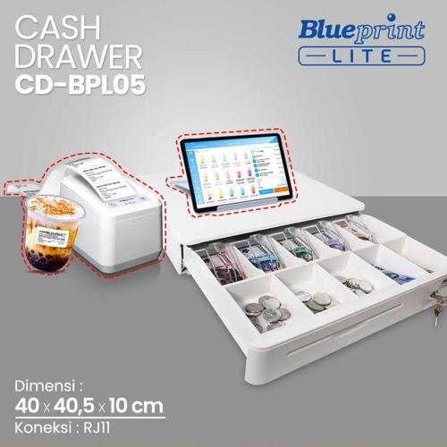 Jual Cash Drawer Laci Kasir Uang BLUEPRINT CD-BPL05 40x40,5x10 Cm ...