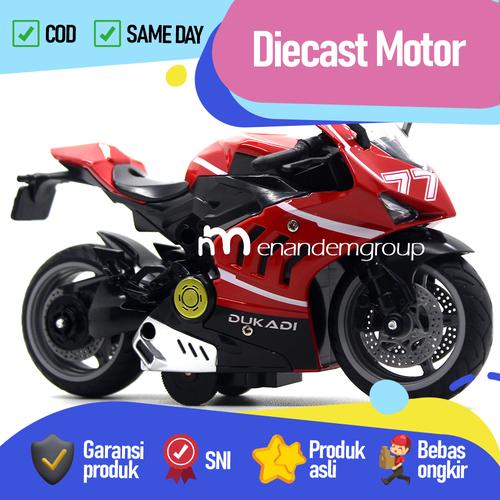 Jual Mainan Motor Motoran Diecast Miniatur Moge Klasik Ducati Model ...