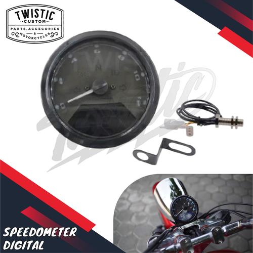 Jual Speedometer Digital Bulat Universal Motor Kawasaki W175 CB ...