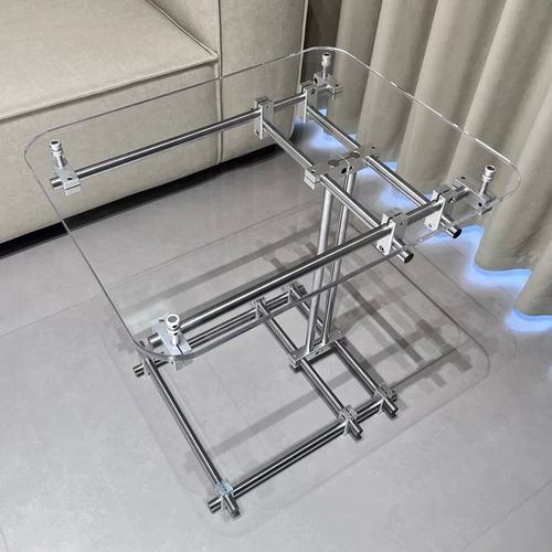 Jual Meja Transparan Meja Gradiasi Meja Stainless Transparent Side ...