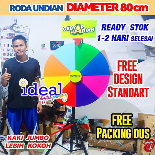 Jual Roda undian 80cm / roda keberuntungan / wheel of fortune plus ...