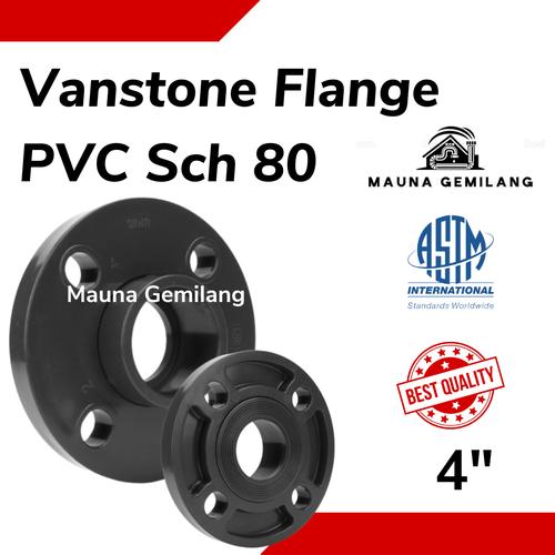 Jual Flange Vanstone PVC (UPVC) Sch 80 Socket ANSI 150# Size 4 Inch ...