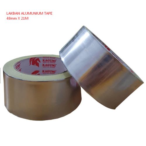 Jual LAKBAN ISOLASI ALUMUNIUM TAPE ALUMINIUM FOIL TAPE 48 MM X 21 METER ...
