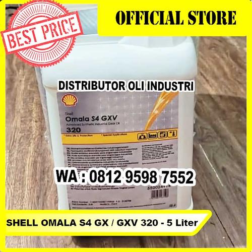 Jual SHELL OMALA S4 GX / GXV 320 ( Gear Oil PAO - 5 Liter ) - Kota ...
