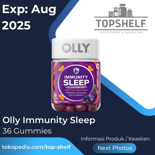 Jual Olly Immunity Sleep with Elderberry Vitamin C Zinc Melatonin 3 Mg ...