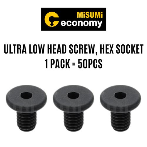 Jual Ultra Low Head Screw Hex Socket, Black (1 Pack:50 pcs) - C-CBSS6 ...