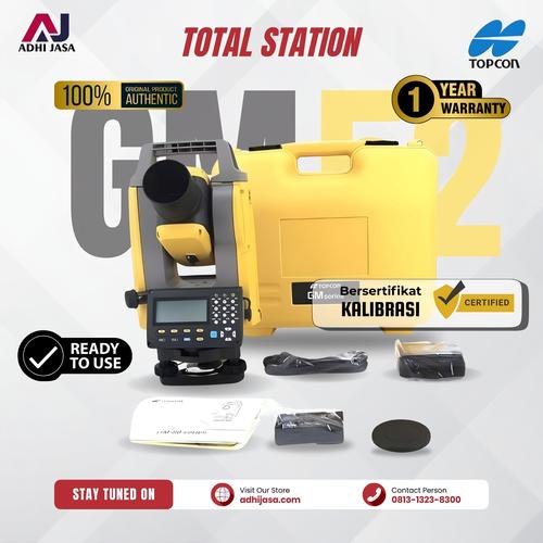 Jual Total Station Topcon GM52 Laser Fullset Original Product Topcon GM ...