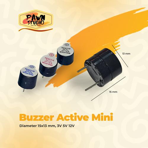 Jual Buzzer Active Aktif Mini Hitam / Buzzer Buser Hitam Mini Kecil 3V ...