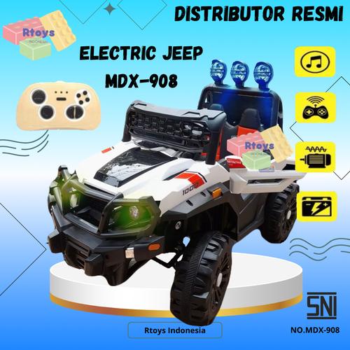 Jual Mainan Mobil aki accu MDX-908 Kids Ride On Electric Jeep Besar ...