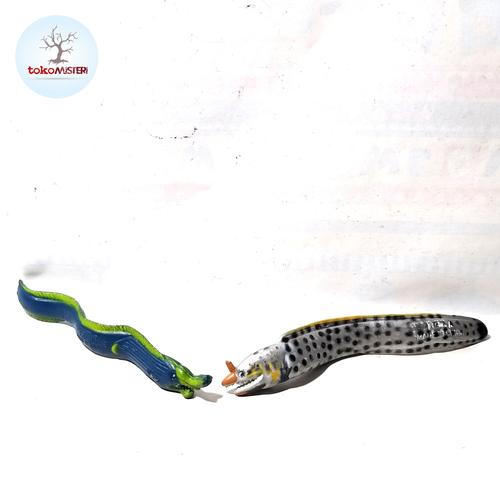 Jual Ikan Belut Hias Moray Eels Eel Sea Ocean Fish Figure Jadul Toys ...