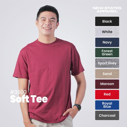 Jual Kaos Polos New States Apparel Soft Tee 3600 (Part 1) - Forest ...