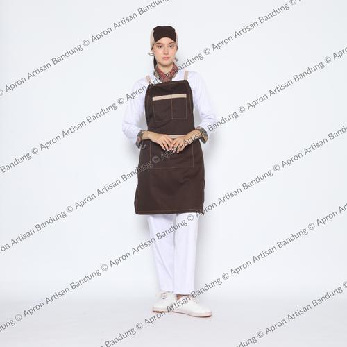 Promo Apron Full Tali Silang Dual Tone Warna untuk Chef, Barista, dan Koki Stylish dan ...