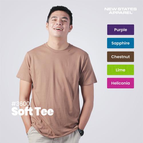 Jual Kaos Polos New States Apparel Soft Tee 3600 (Part3) - Chesnut, XL ...