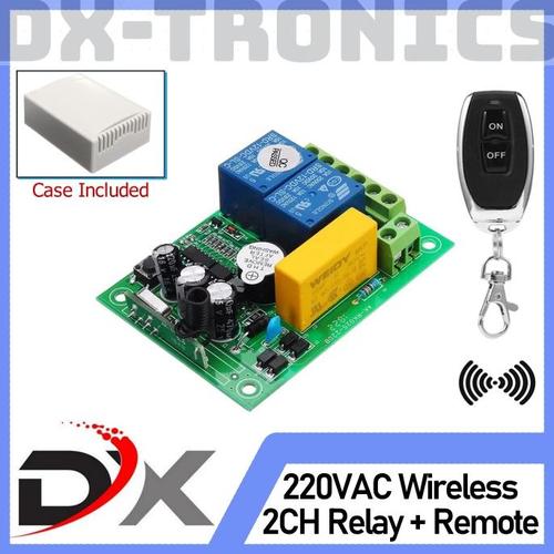 Jual BST AC Wireless Relay Switch 2CH 220V AC + Wireless RF Remote ...