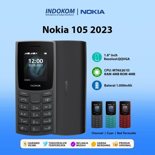 Jual Nokia 105 (2023) Leda Dual Sim - Garansi Resmi - Charcoal - Jakarta Pusat - Indokom Store ...