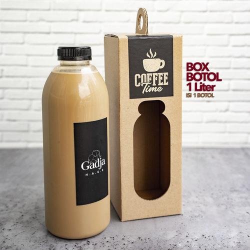 Promo Dus Botol Kale 1 Liter Isi 1 Box Botol Kopi Packaging Kemasan ...