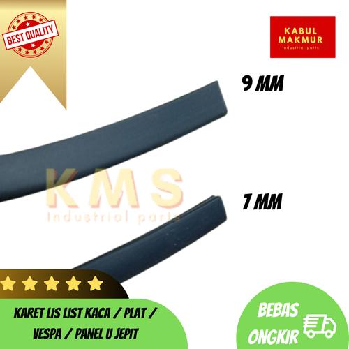 Jual Karet Lis List Kaca / Plat / Vespa / Panel U Jepit 9 mm - Kota ...