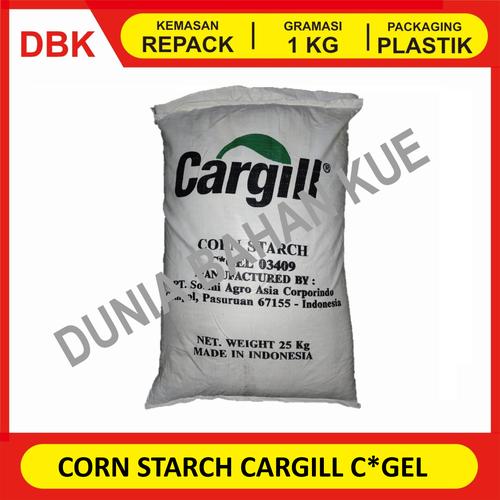 Jual CORN STARCH CARGILL C*GEL TEPUNG MAIZENA CARGILL - REPACK 1 KG ...