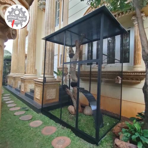 Jual Kandang Burung Aviary Kotak Super Besar Full Besi Galvanis Anti ...