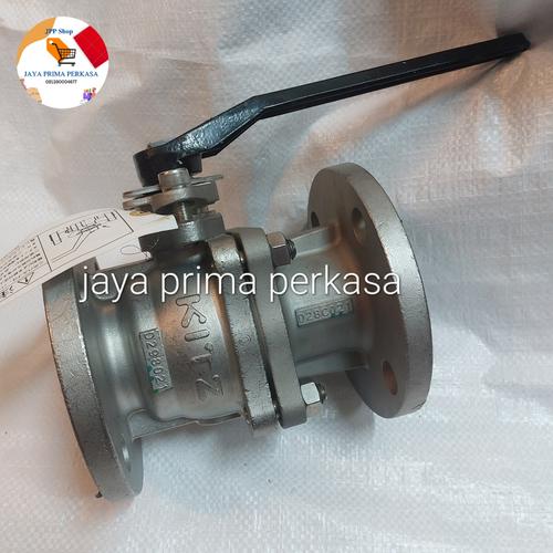 Jual Ball Valve Kitz Stainless Steel 304 3" inch Flange Jis 10K / Ball Valve Kitz Stainless ...