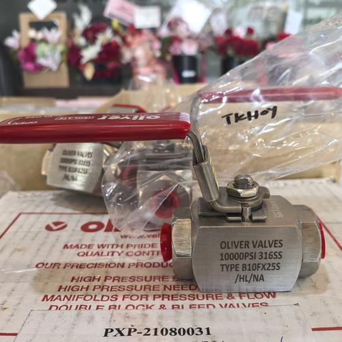 Jual Ball Valve 1/4" FNPT 10000PSI 10K B10F SERIES SS316 OLIVER ...