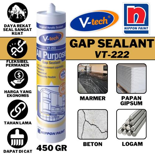 Jual V-TECH LEM SUPER SEAL GAP FILLER V-TECH - AKRILIK SEALANT GAP SEALANT PURPOSE NIPPON PAINT ...
