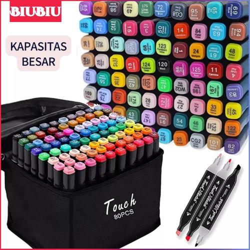 Jual Touch 120/80/60 Warna Sketsa Spidol Umum General Marker Set ...